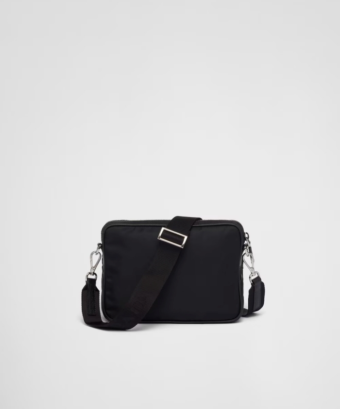 Re-Nylon×サフィアーノレザー ショルダーバッグ Re-Nylon×サフィアーノレザー ショルダーバッグ